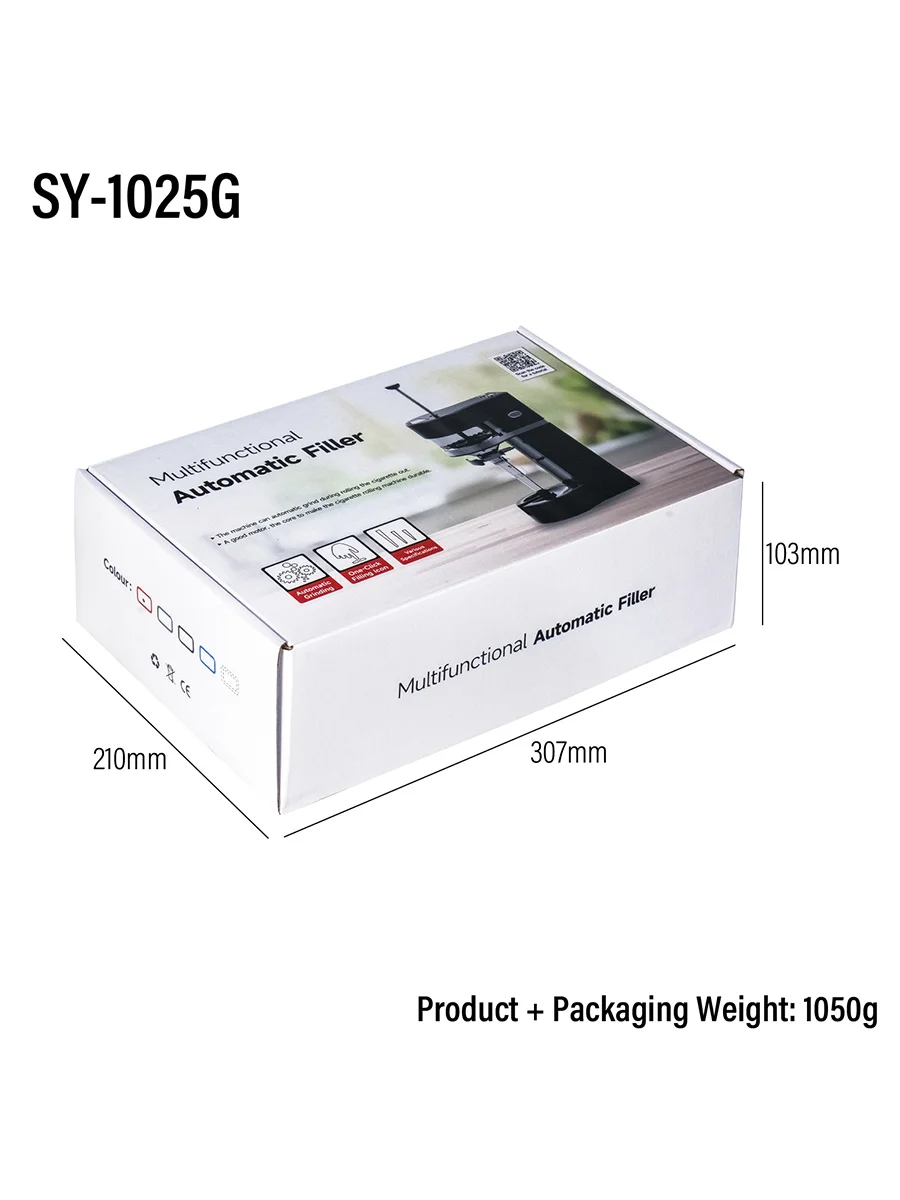 6-in-1 Automatic USB Rechargeable Tobacco Grinding and Pre-Rolling Cone ...