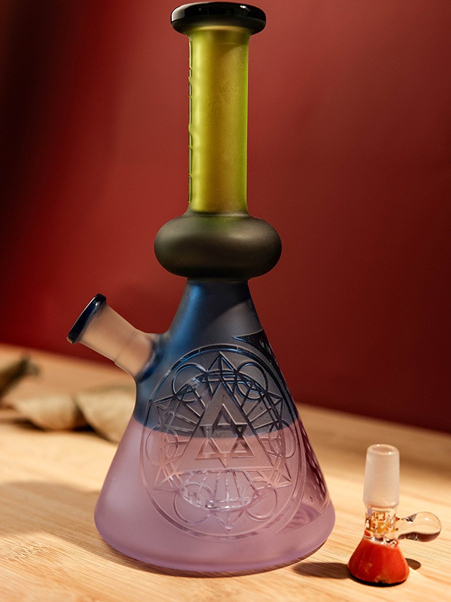 Lookah Bong 9" Mini Colorful Beaker Water Pipe | LOOKAH