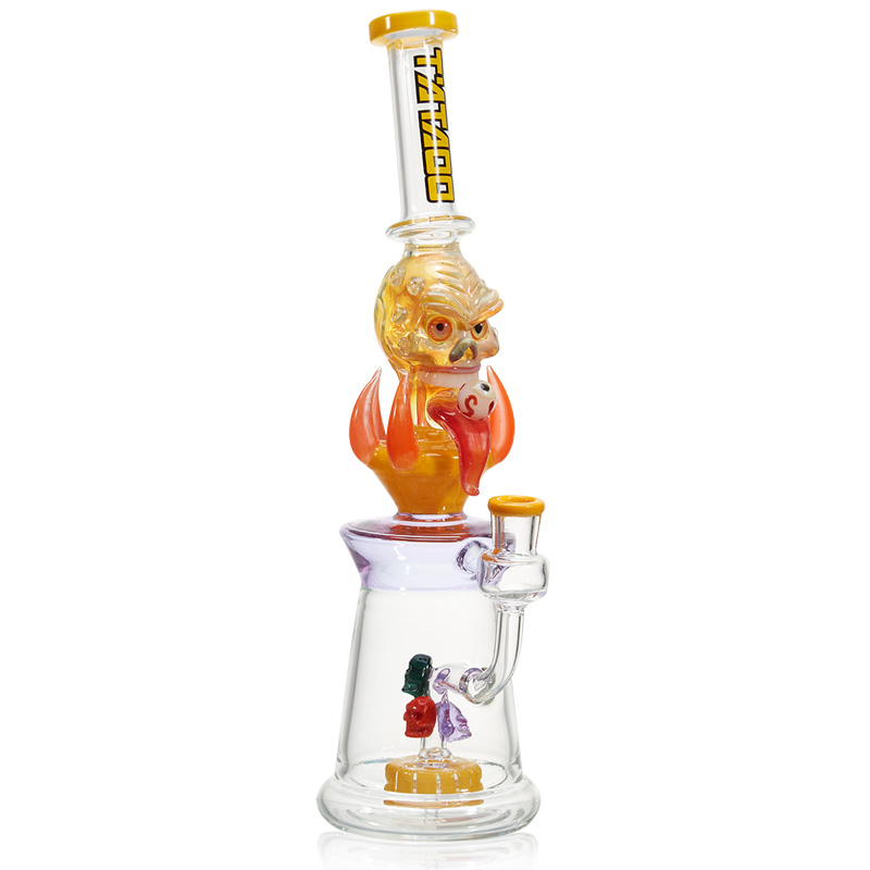 14" Cool Pretty Stylish Crazy Design Bong | Bent Neck | LOOKAH