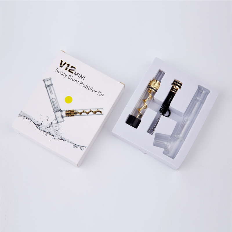 V12 Mini Twisty Glass Blunt Bubbler Kit | LOOKAH