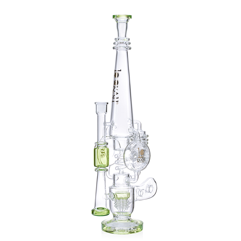 Cool Glass Tall Gun Bong | Recycler & Percolator | LOOKAH