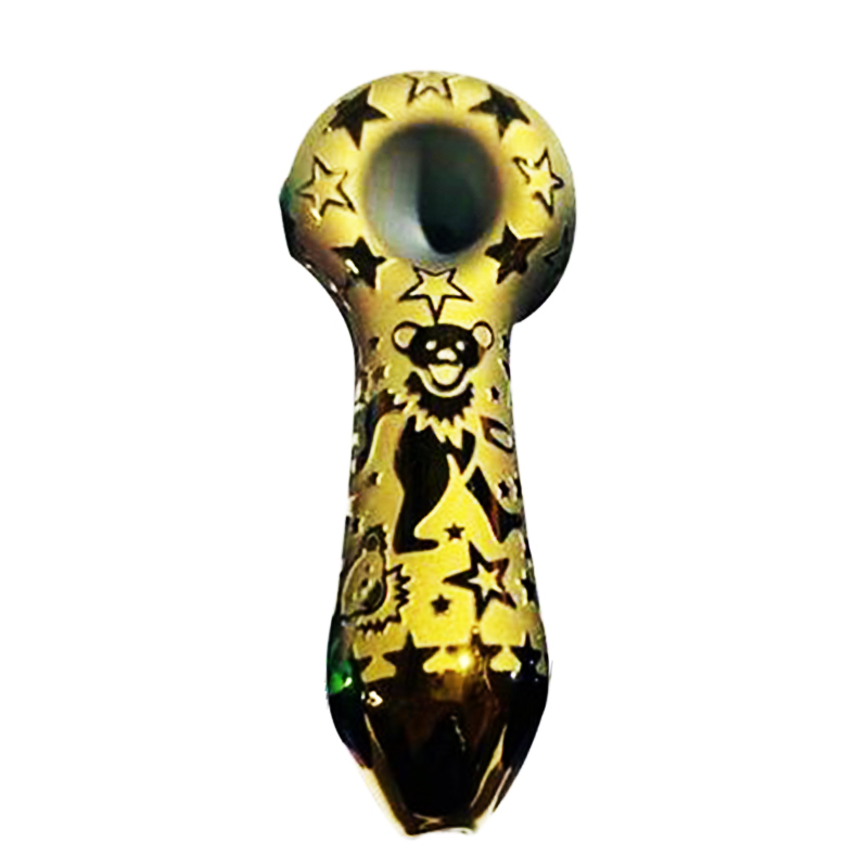 Electroplated Creative Glass Pipe Model D