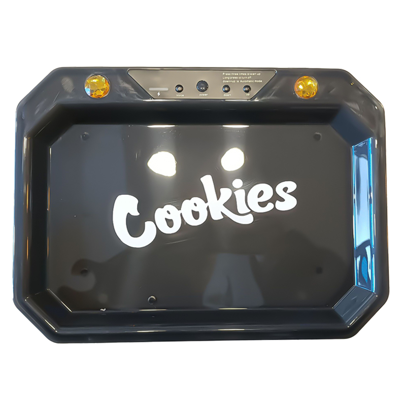 Octagonal LED Marquee Light-Up Rolling Tray