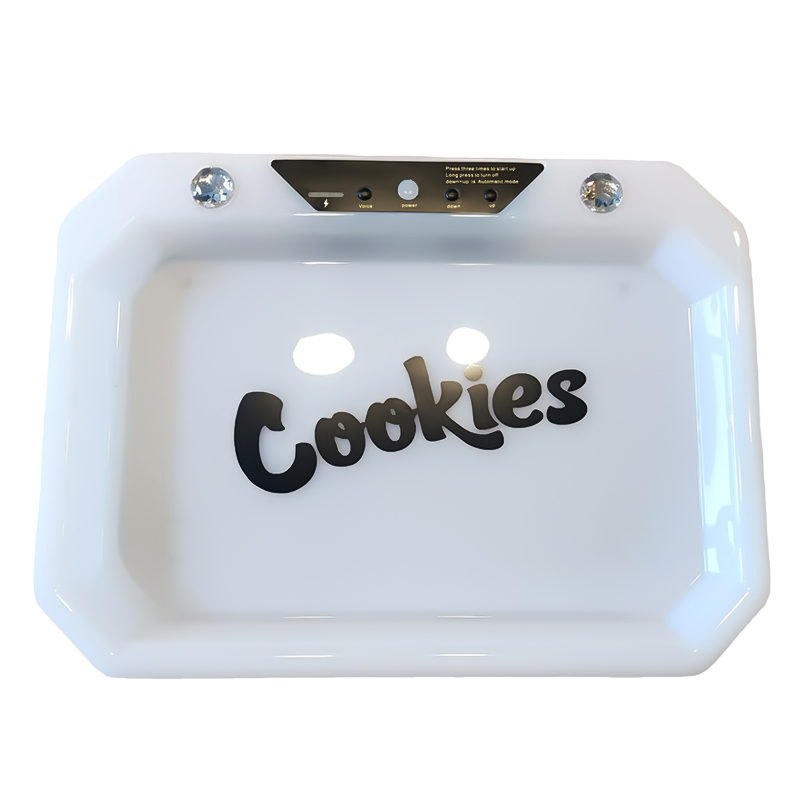 Octagonal LED Marquee Light-Up Rolling Tray
