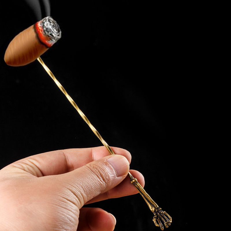 Multifunctional Brass Cigar Pin Cigarette Holder