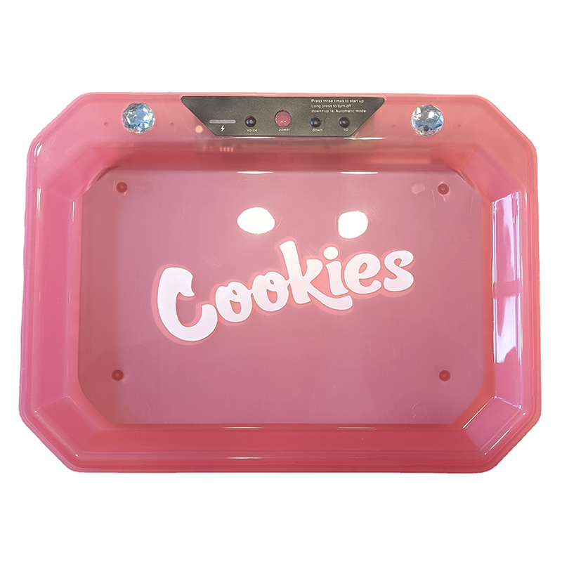 Octagonal LED Marquee Light-Up Rolling Tray