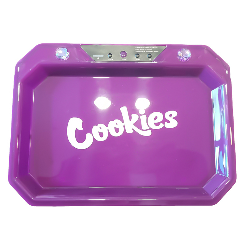 Octagonal LED Marquee Light-Up Rolling Tray