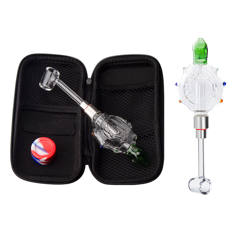 5-Piece 14mm Turtle Glass Nectar Collector Kit For Sale