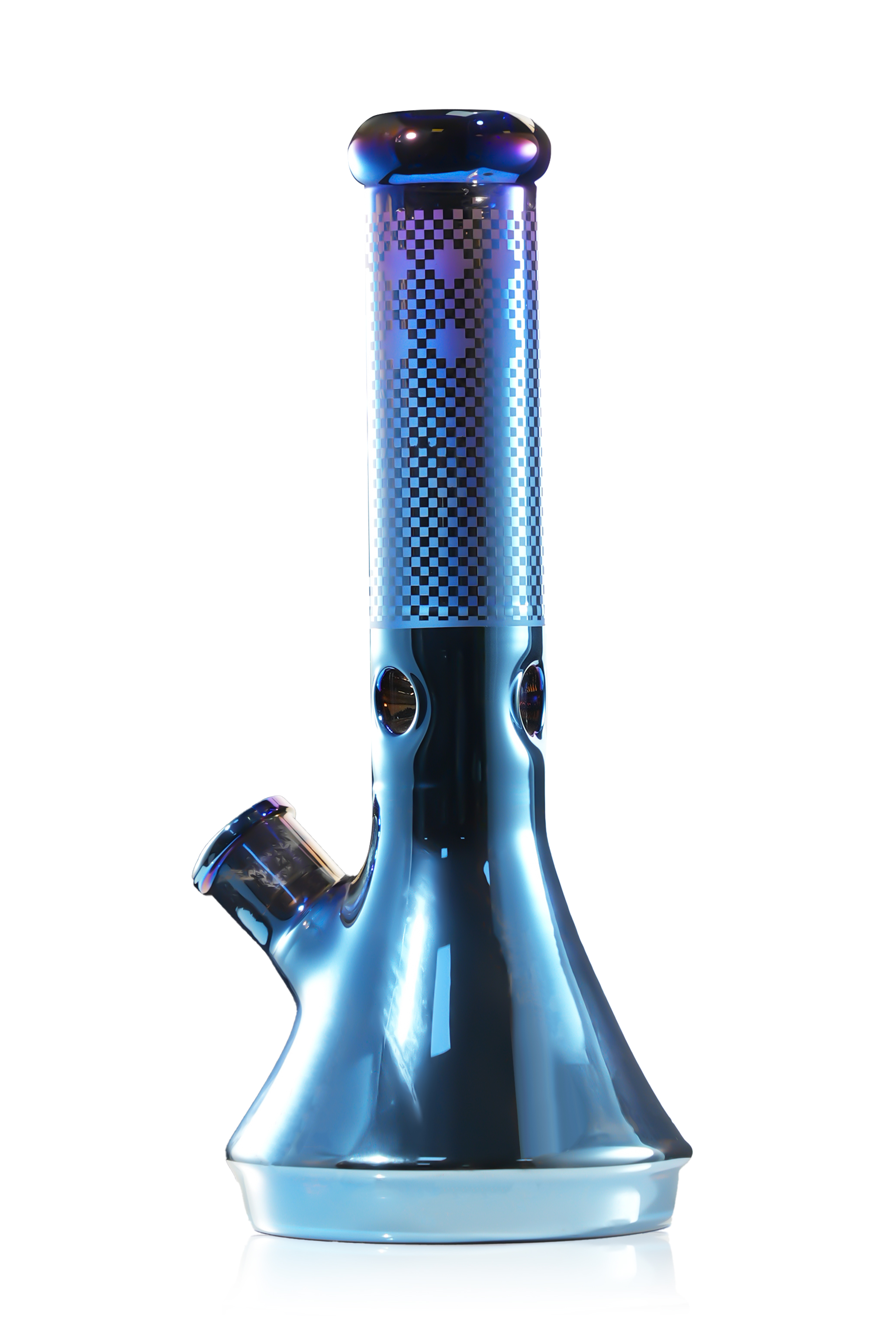 Heavy Electro Plated Sand Blasted Acrylic Beaker Ice Bong | LOOKAH