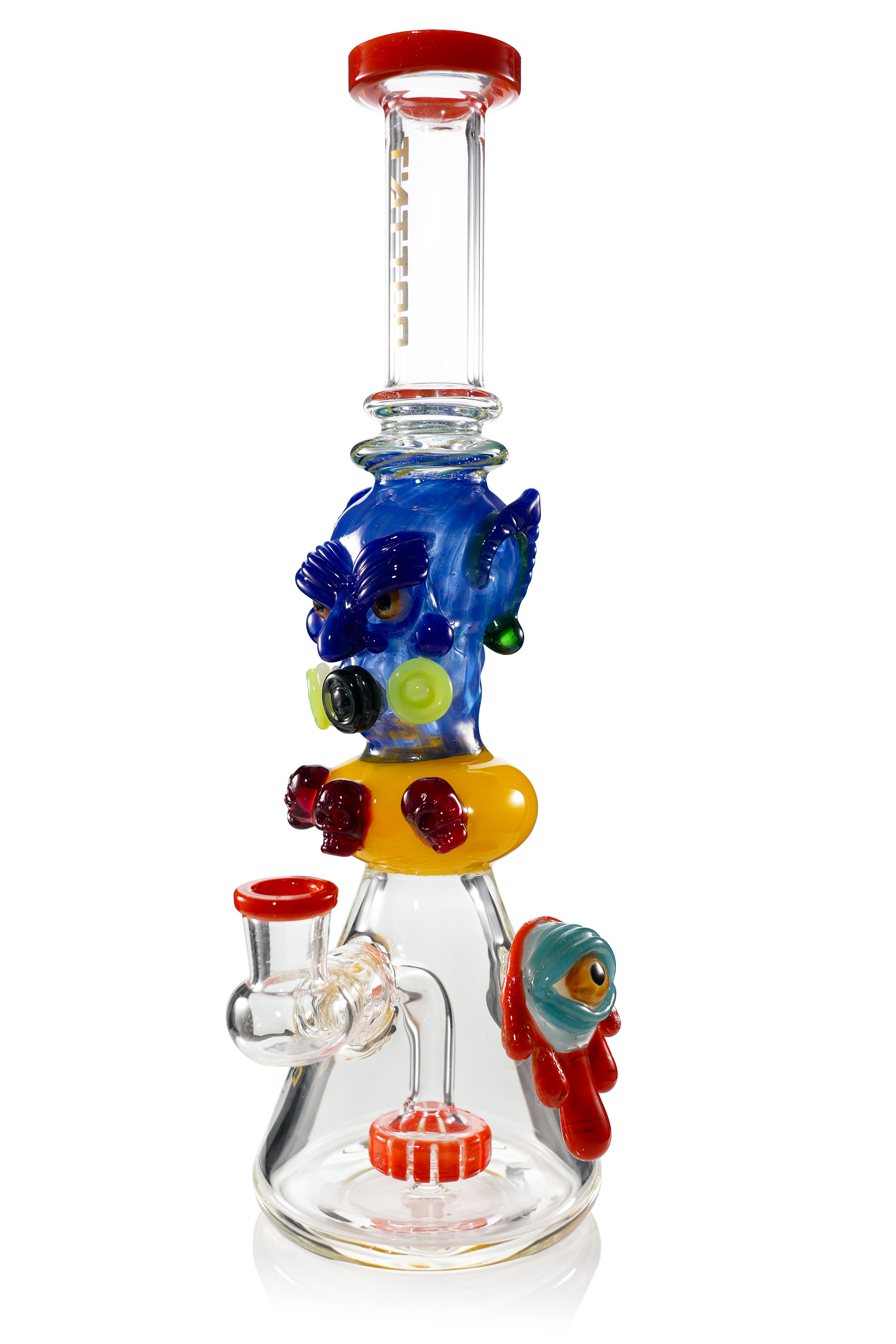 Cool Mini Blue Skull Beaker Glass Bong For Sale | LOOKAH