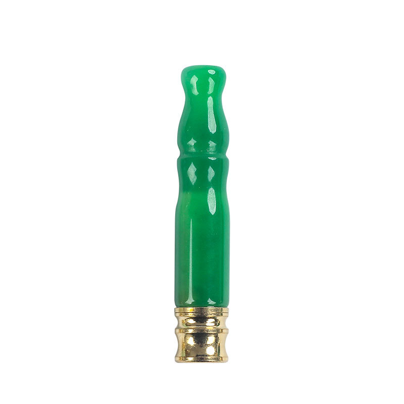 Quartzite Jade Gourd Chillum Pipe