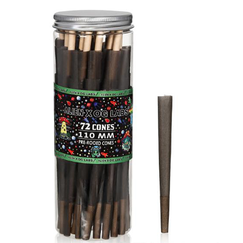 72PCS Alien Pattern Horn Tube Cigar Wraps Rolling Paper