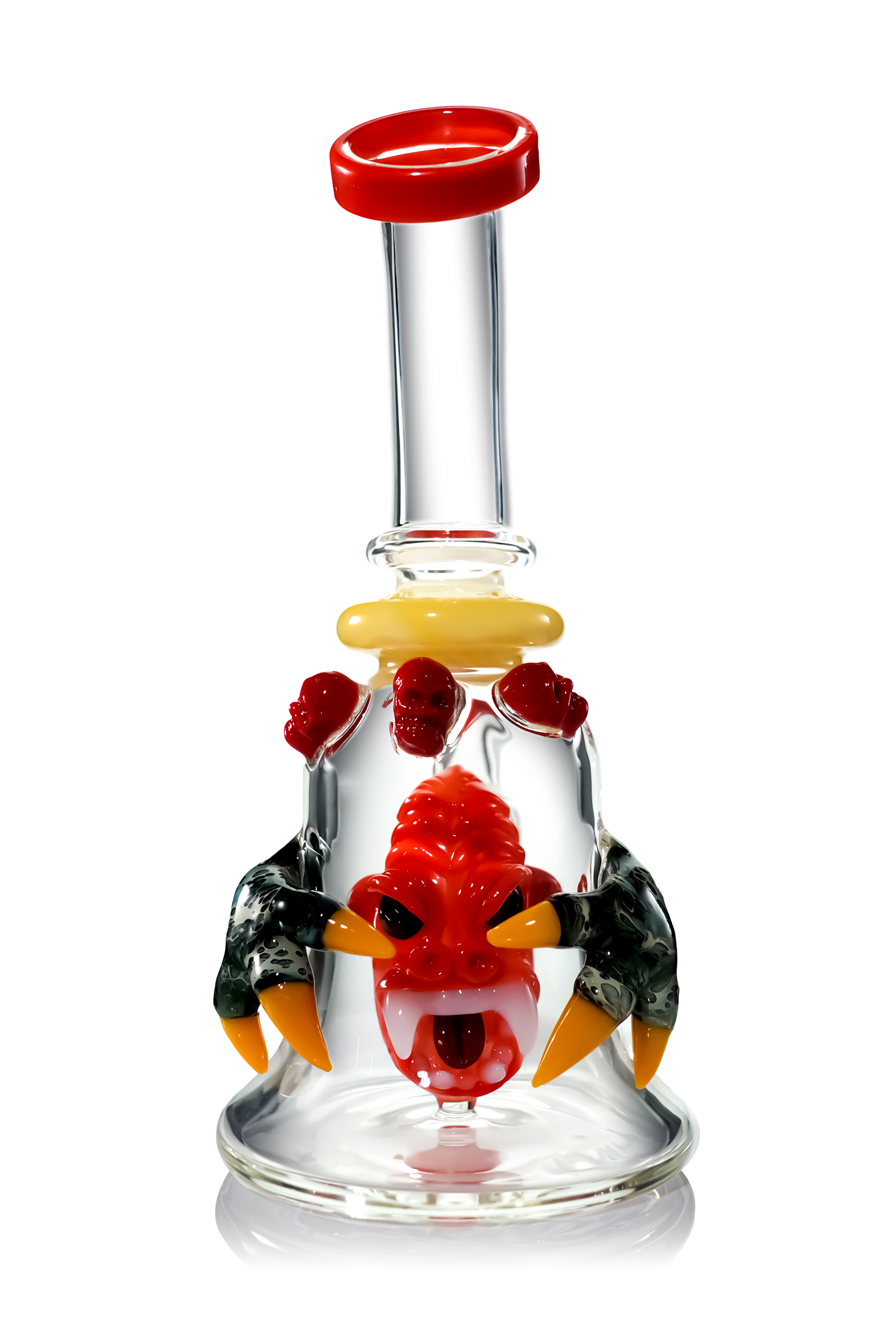 Red Devil's Claw Cool Glass Dab Rig | LOOKAH