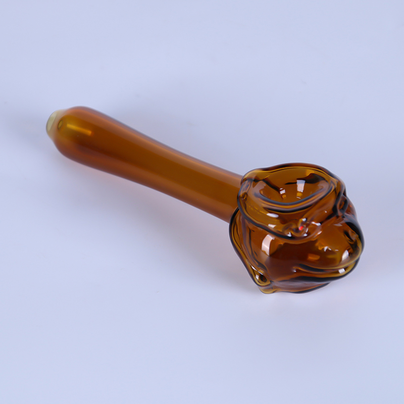 Transparent Skull Head Glass Pipe For Sale