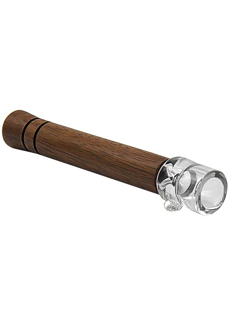 Walnut Glass One Hitter Pipe - $17.99