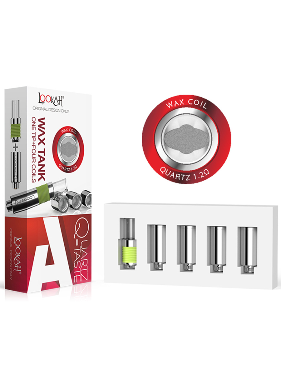 5PCS Lookah 510 Quartz Wax Tanks Atomizers Dab Carts