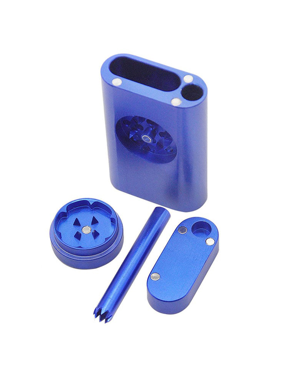 Aluminum Alloy One Hitter Dugout With Mini Weed Grinder For Sale - $29.99