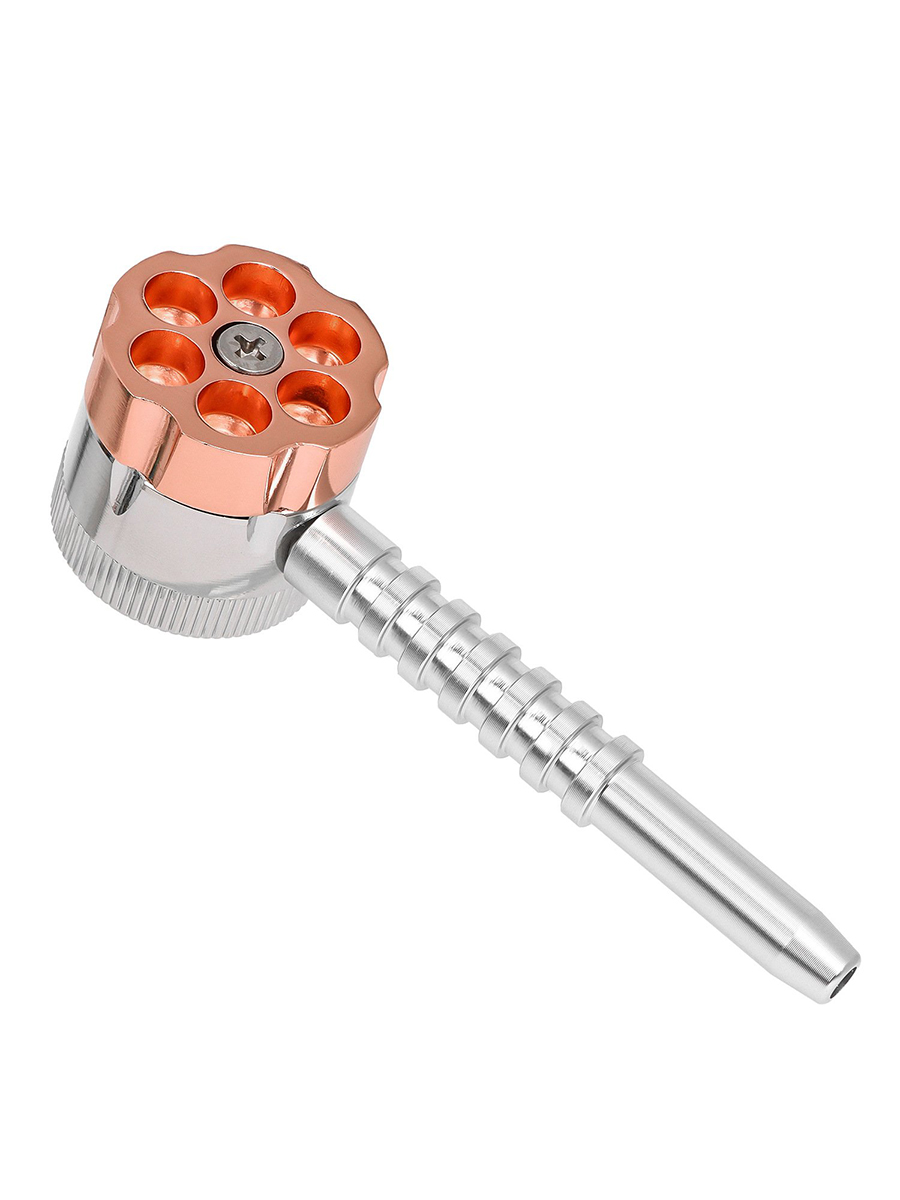 Zinc Alloy Dual-Use Pipe Herb Grinder For Sale