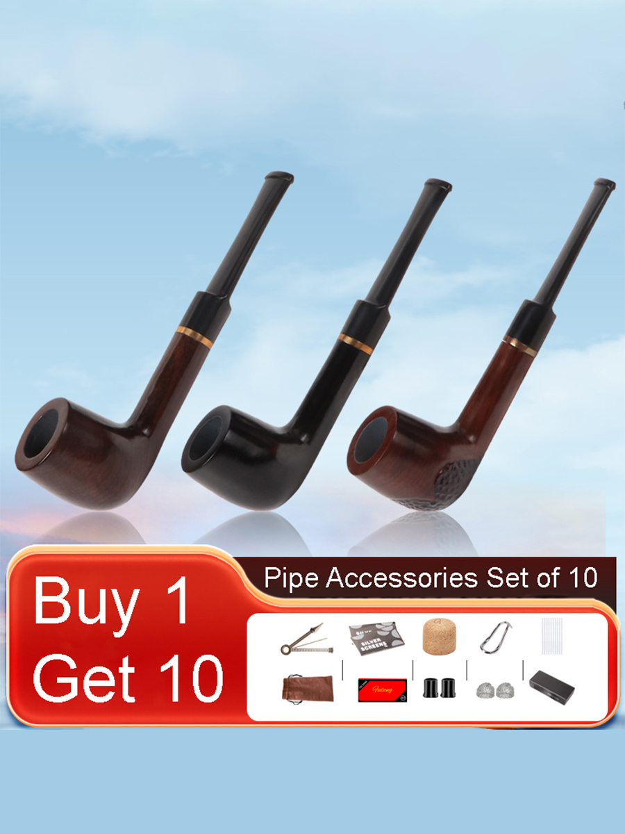 10PCS Deluxe Wooden Pipe Set For Sale