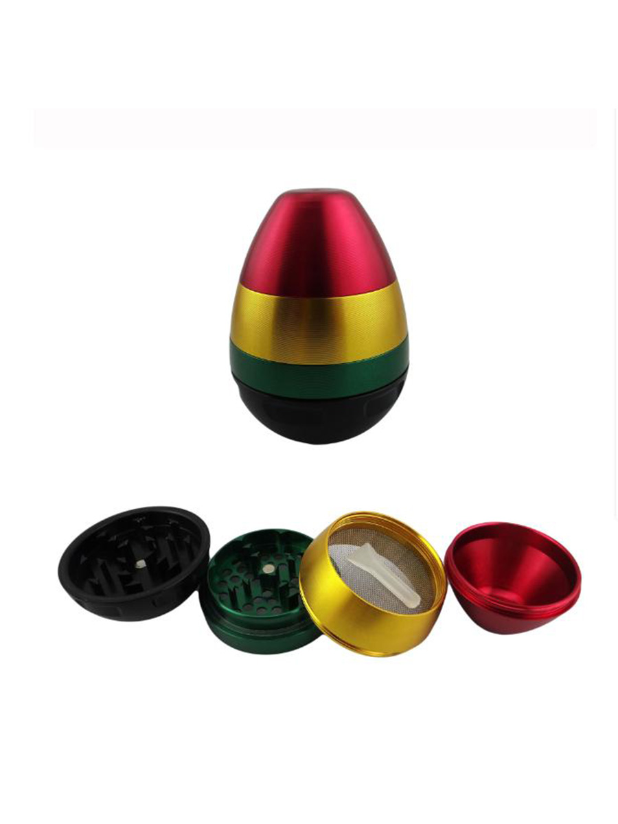 4 Layer Egg Shape Aluminum Grinder for Sale