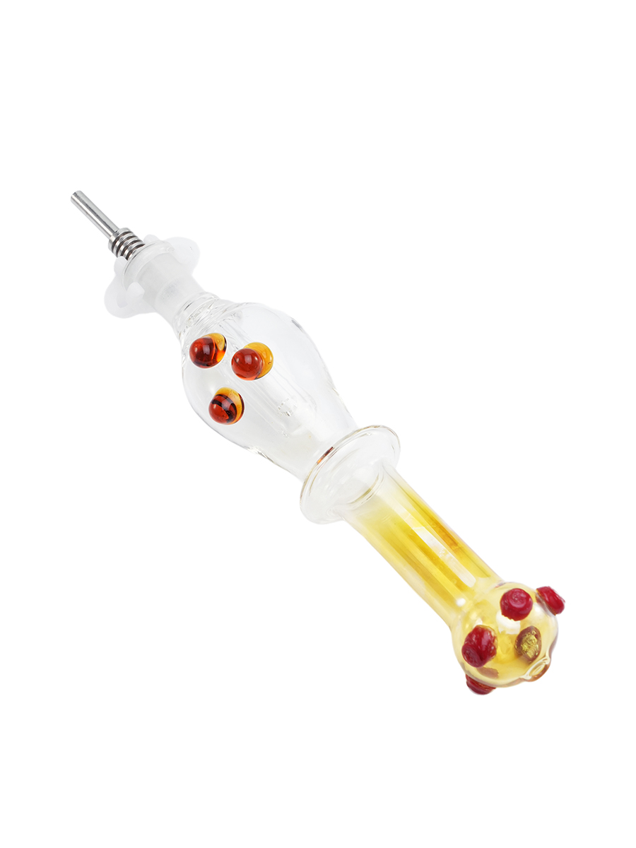 Cute Spots Glass Nectar Collector with Water Filter and Titanium Tip ...