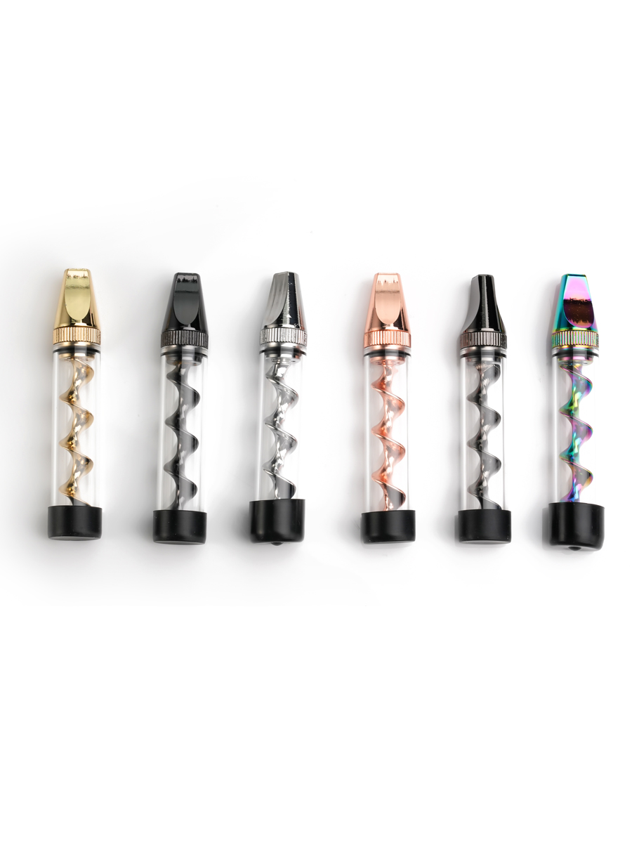 6PCS Mini Flat Mouthpiece Glass Blunt Pipe for Sale