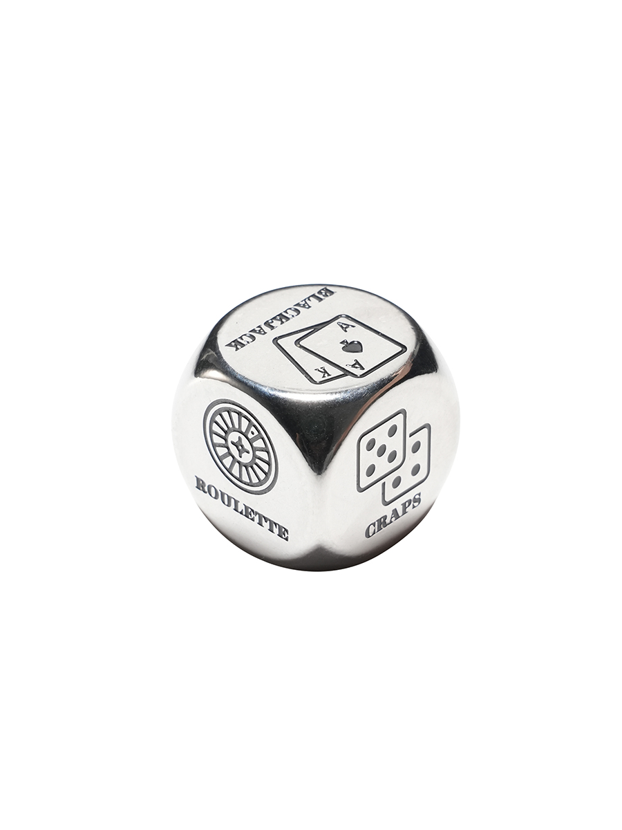 1PCS Stainless Steel Poker Dice for Sale