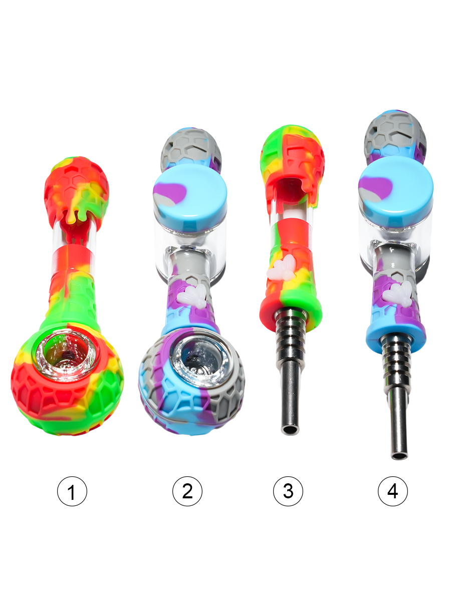 4-in-1 Silicone Nectar Collector Pipe Kit for Sale – $29.99