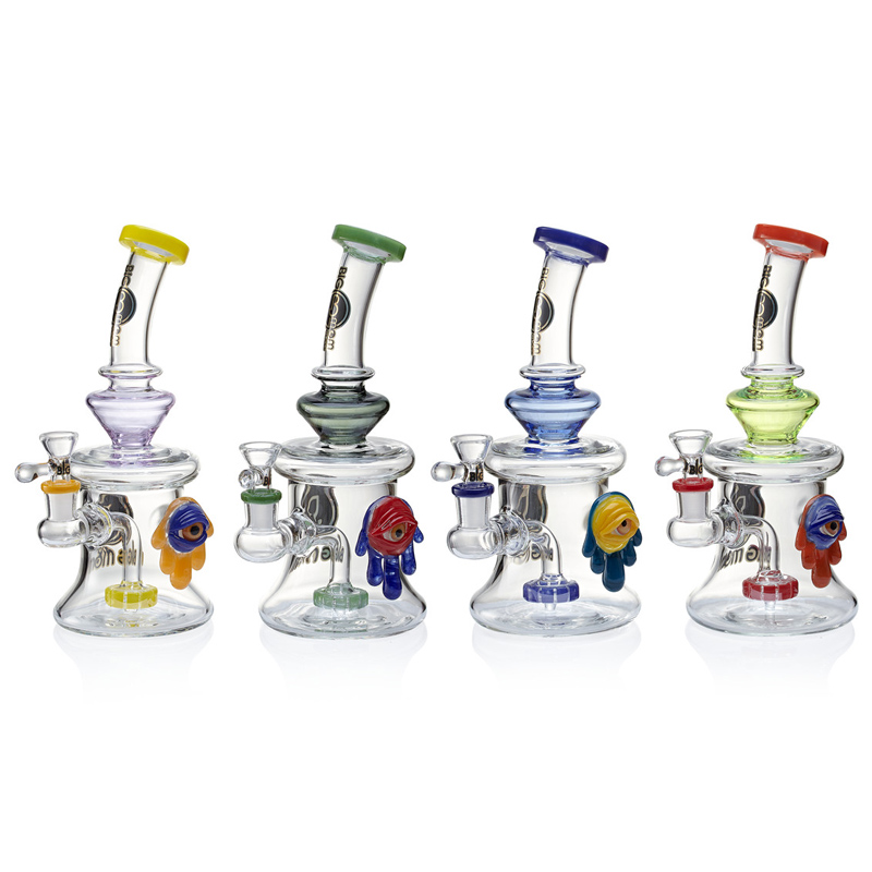 10" Insane Trippy Glass Evil Bong | LOOKAH