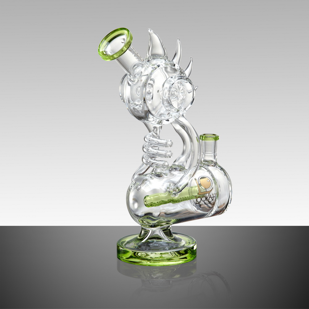 Glass Character Fantasy Double Barrel Percolator Bong | LOOKAH