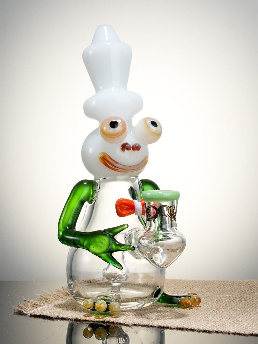 Lookah Rig 8" Cool Frog Themed Dab Rig | LOOKAH