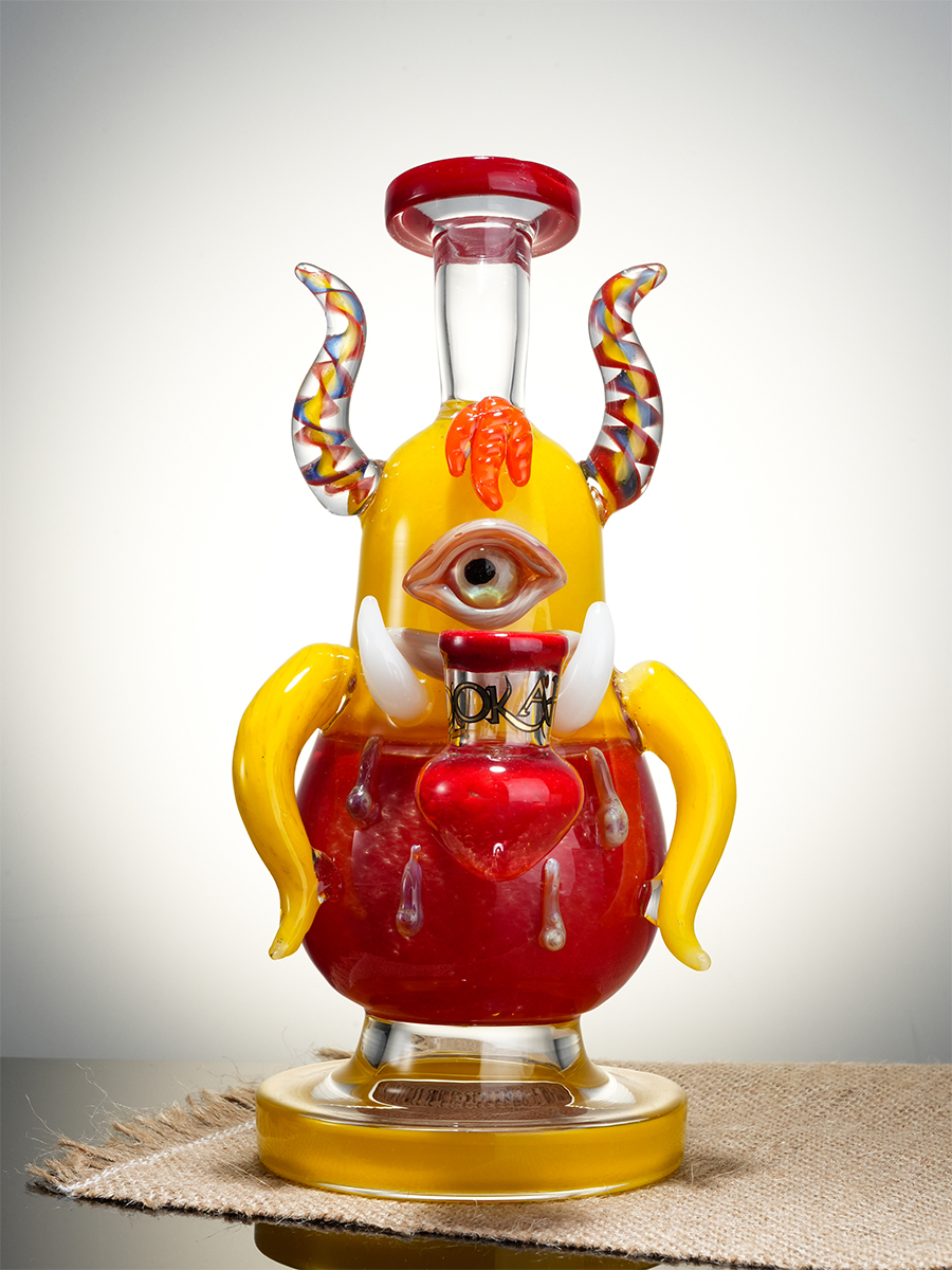 8" Mini One-eyed Big-bellied Monster Bong | LOOKAH