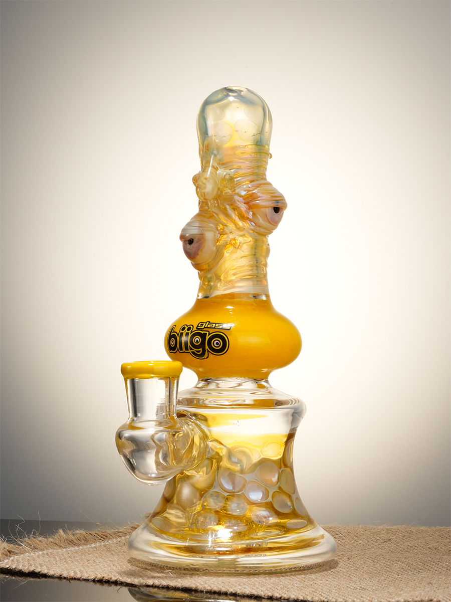 BIIGO 8.5" Mini Funny Penis Glass Bong -$140.99 | Lookah