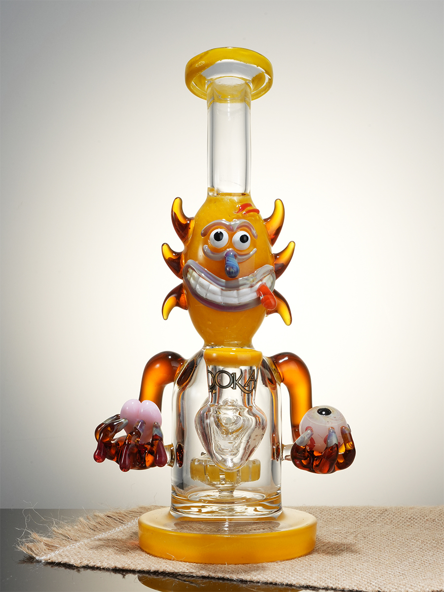 9" Turbine Perc Funny Looks Bong| LOOKAH