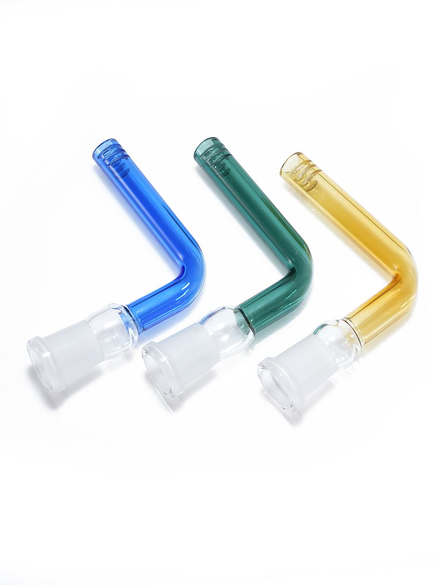 2PCS Full Weld Glass Downstems – 14mm Female, 90° Bend for Dab Rigs ...