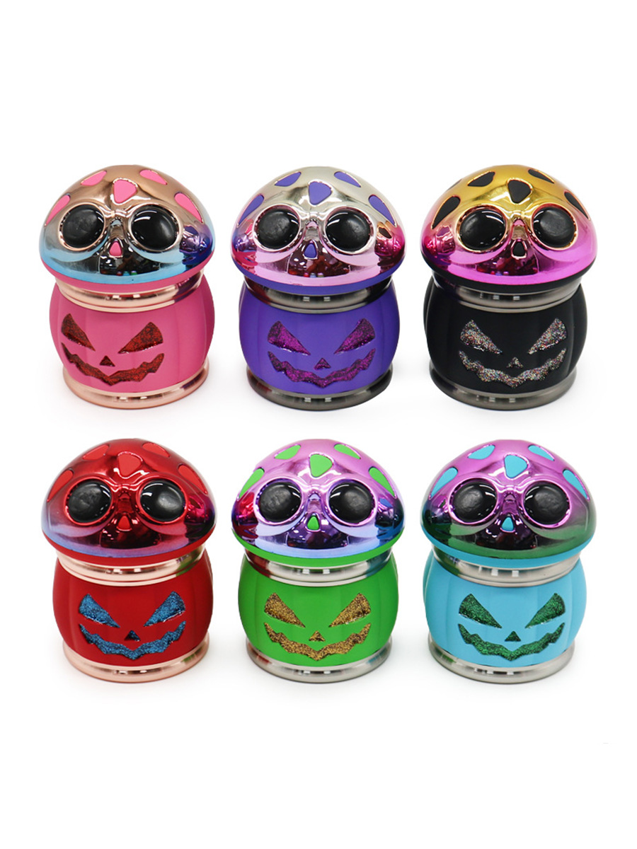 6PCS 4 Piece Pumpkin Metal Herb Grinder with Kief Catcher - $119.99