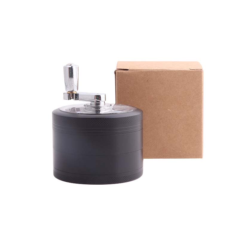 63mm 4-Piece Hand Crank Herb Grinder For Sale