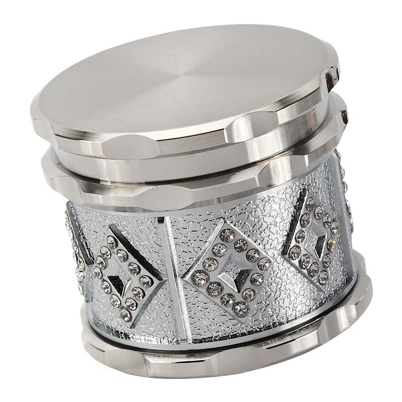 60MM Vintage 4-Piece Zinc Alloy Herb Grinder For Sale