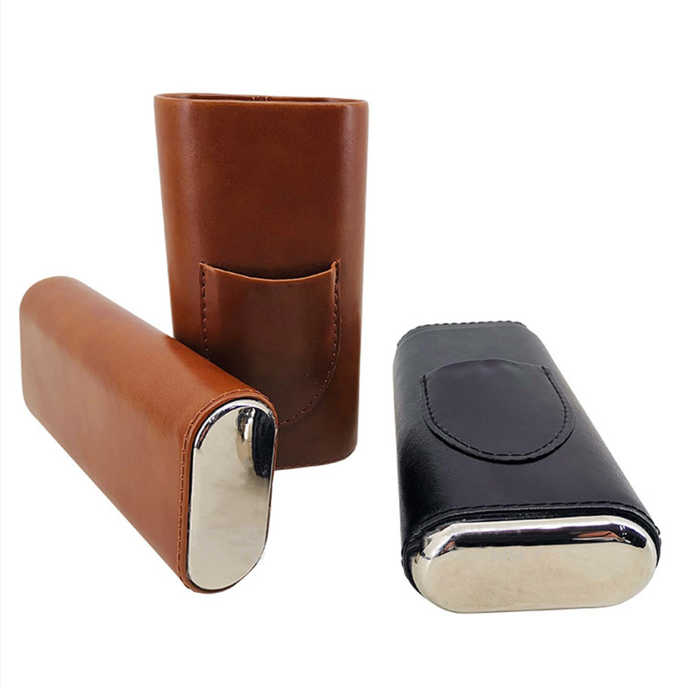 Leather Cigar Case with Cutter | LOOKAH