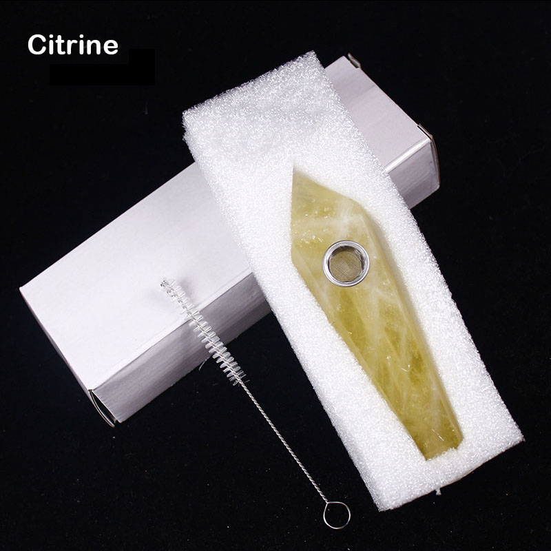 Natural Crystal Quartz Smoking Pipe For Sale