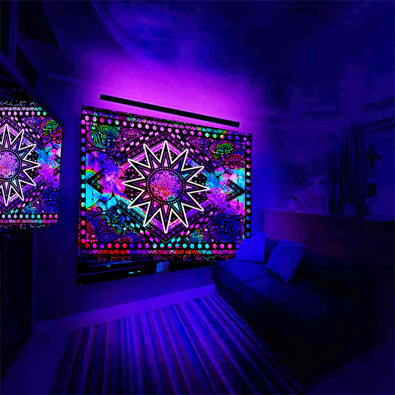 Datura Black Light UV Tapestry | LOOKAH