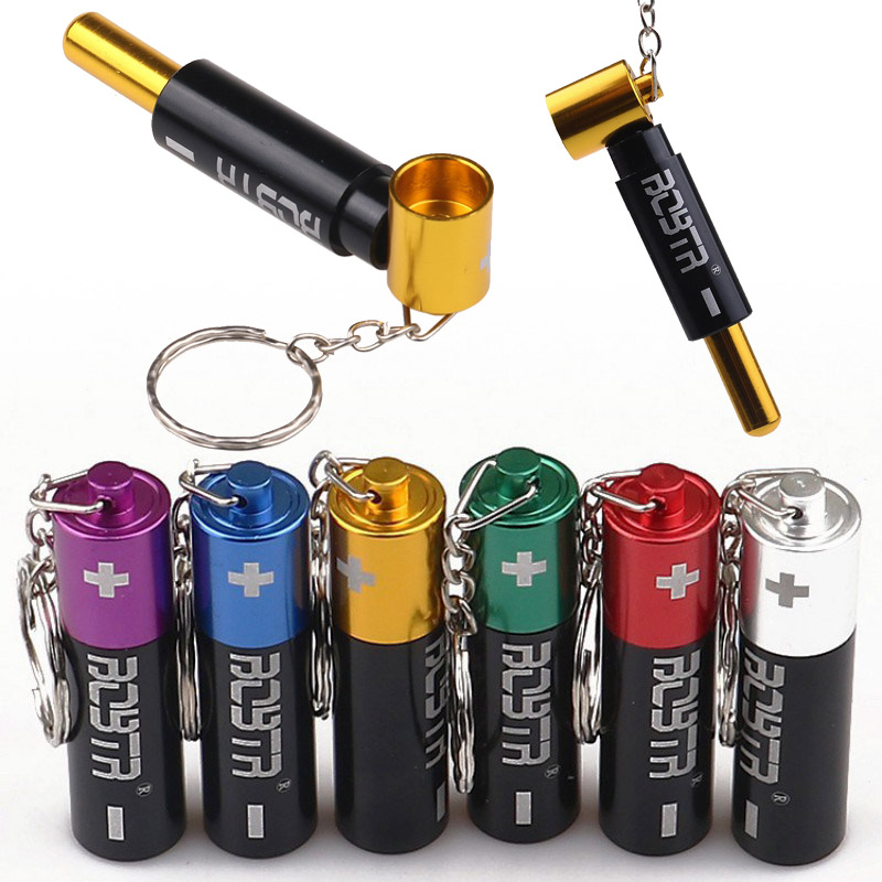 Keychain Battery Shaped Smoking Pipe For Sale