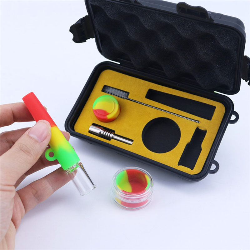 Silicone Titanium Dab Straw Set | LOOKAH