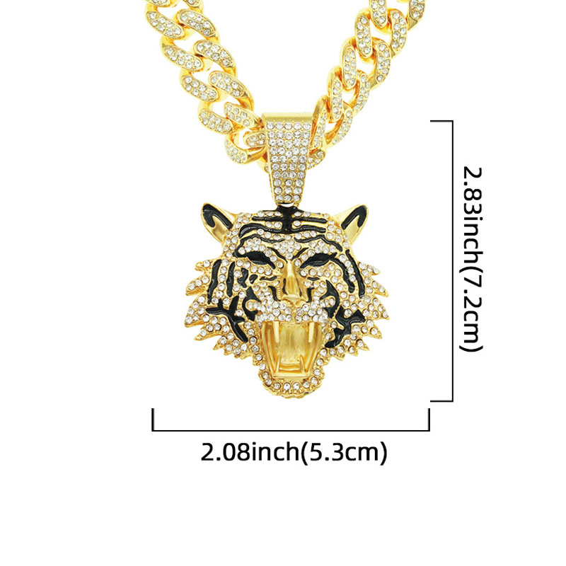 Tiger Pendant Necklace | LOOKAH