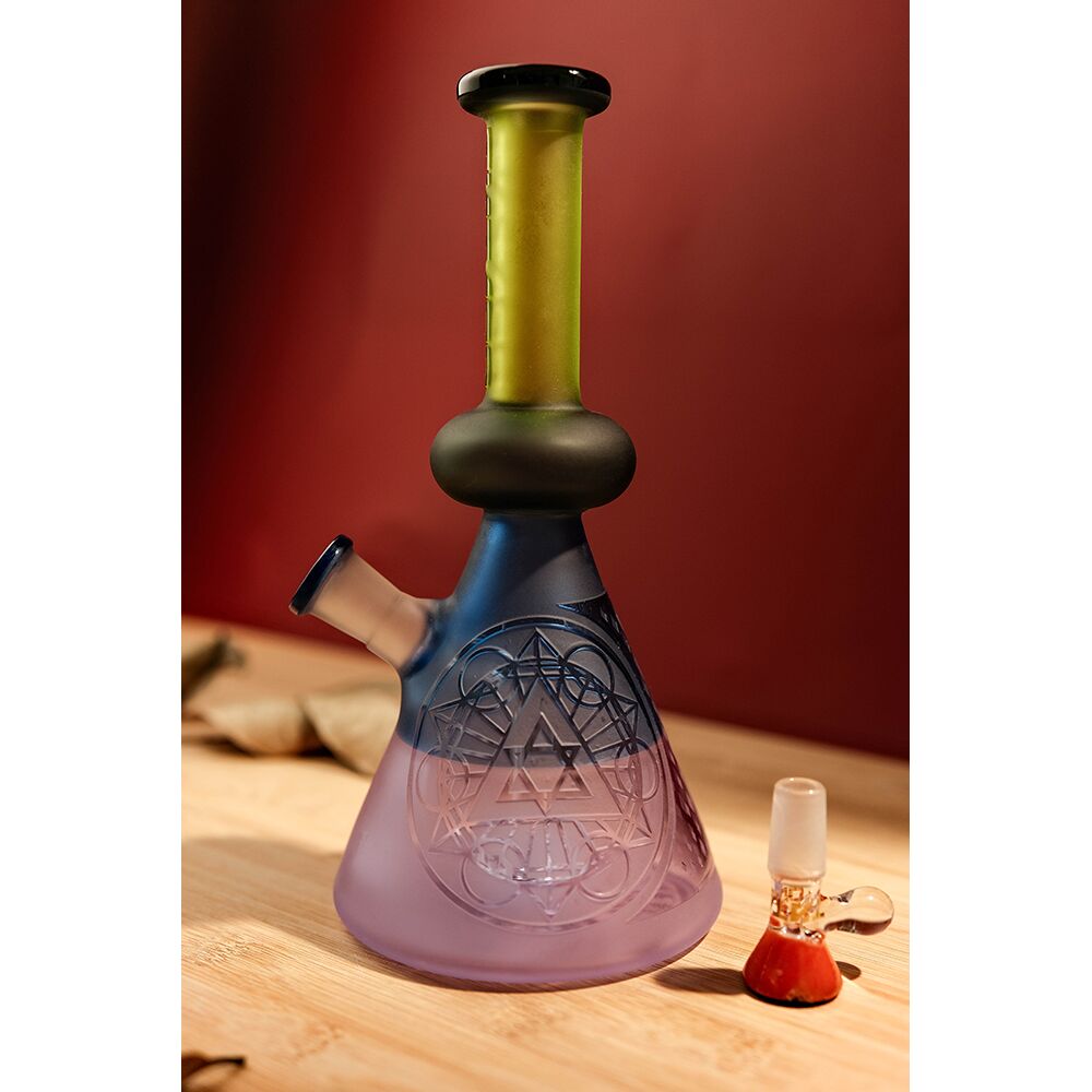 Mini Colorful Glass Beaker Bong | LOOKAH