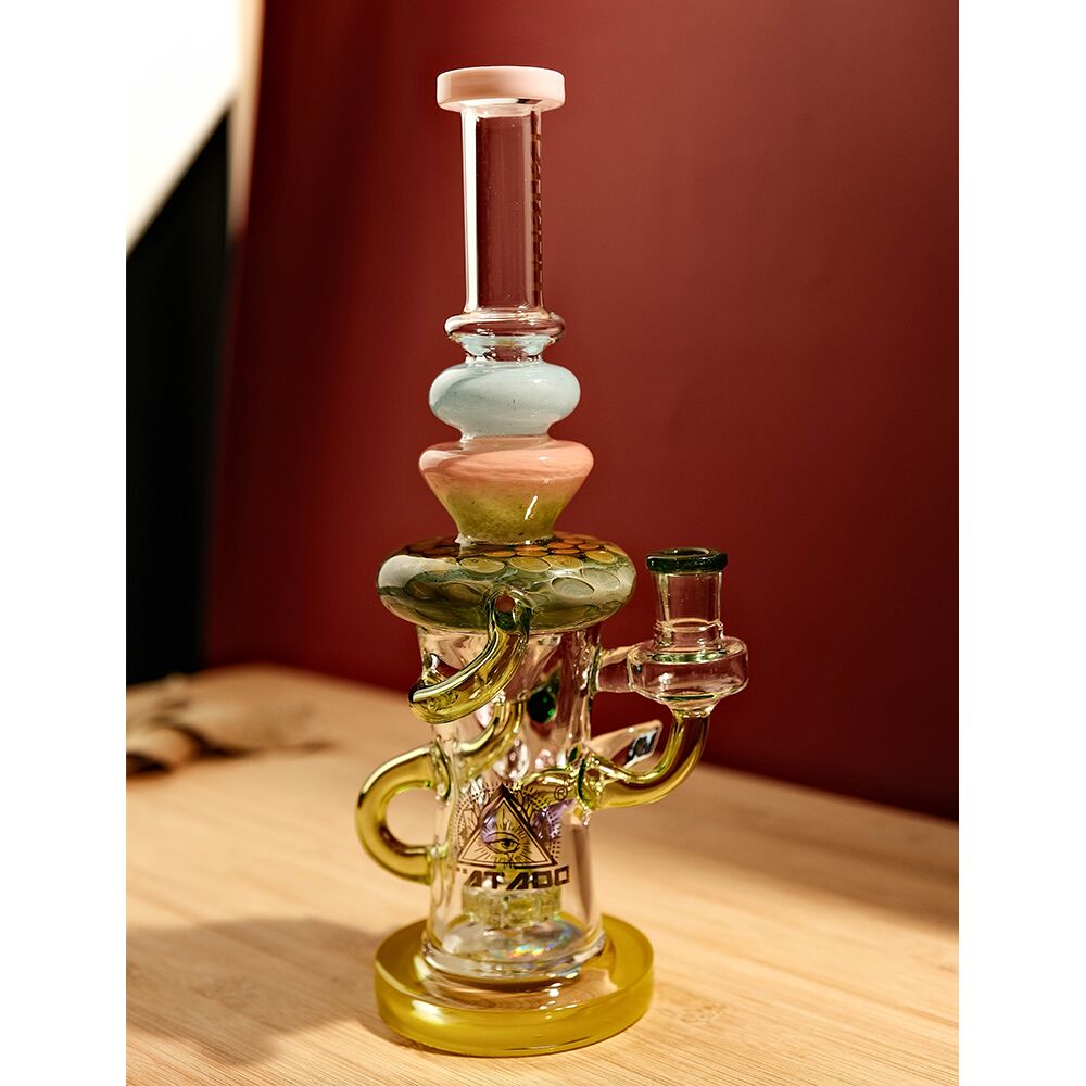 12” Recycler Geode Glass Bong | LOOKAH