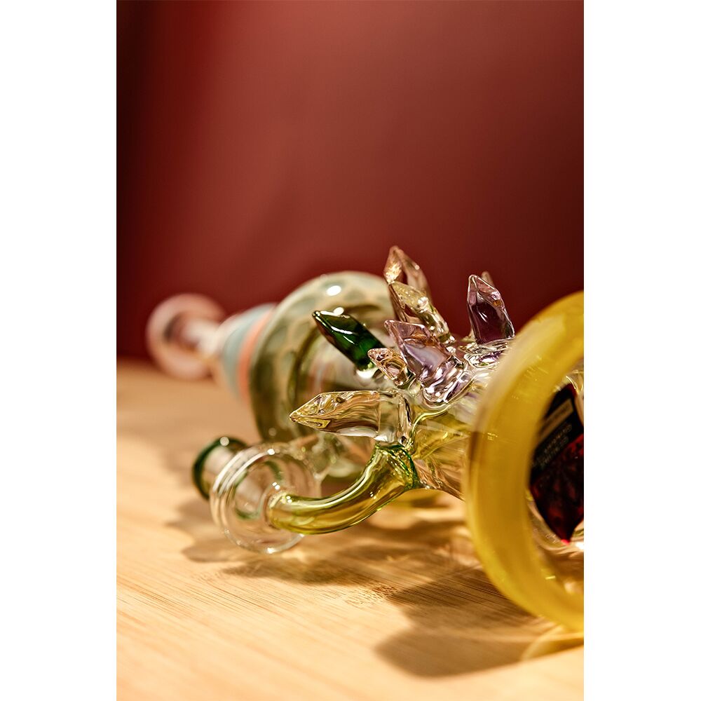 12” Recycler Geode Glass Bong | LOOKAH