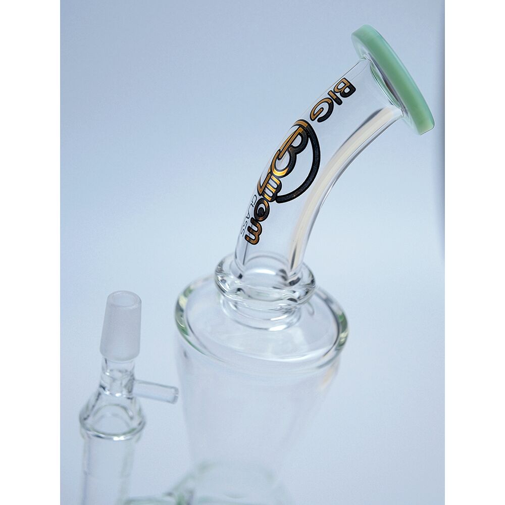 Clear Smiple Glass Percolator Bong | LOOKAH