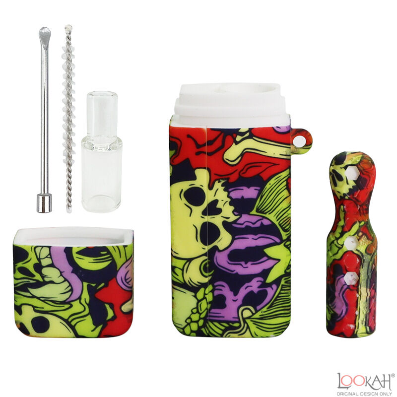 Silicone Glass Smoking Pipe Kit | LOOKAH