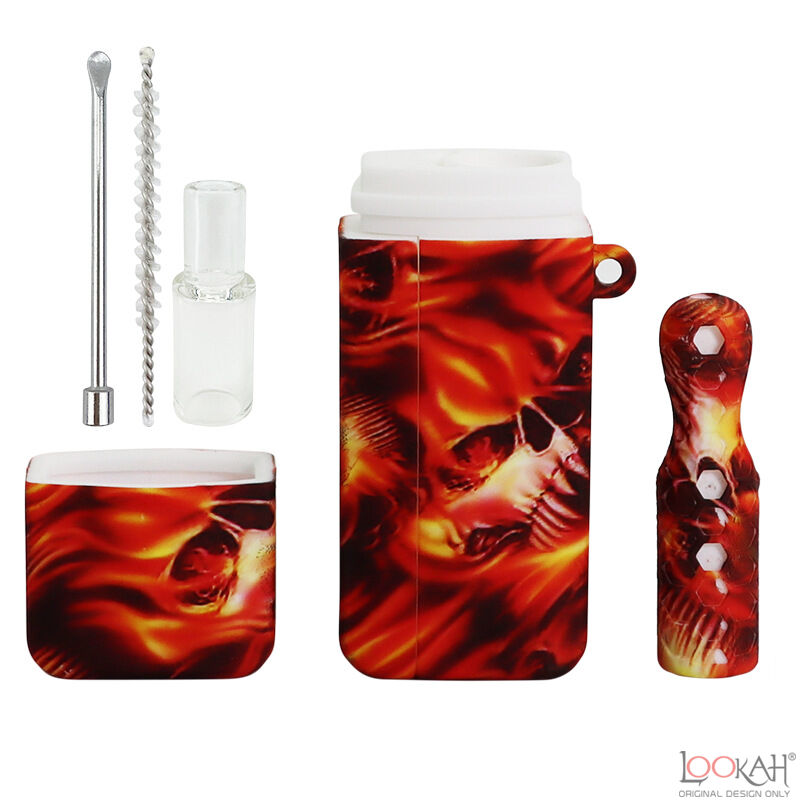 Silicone Glass Smoking Pipe Kit | LOOKAH